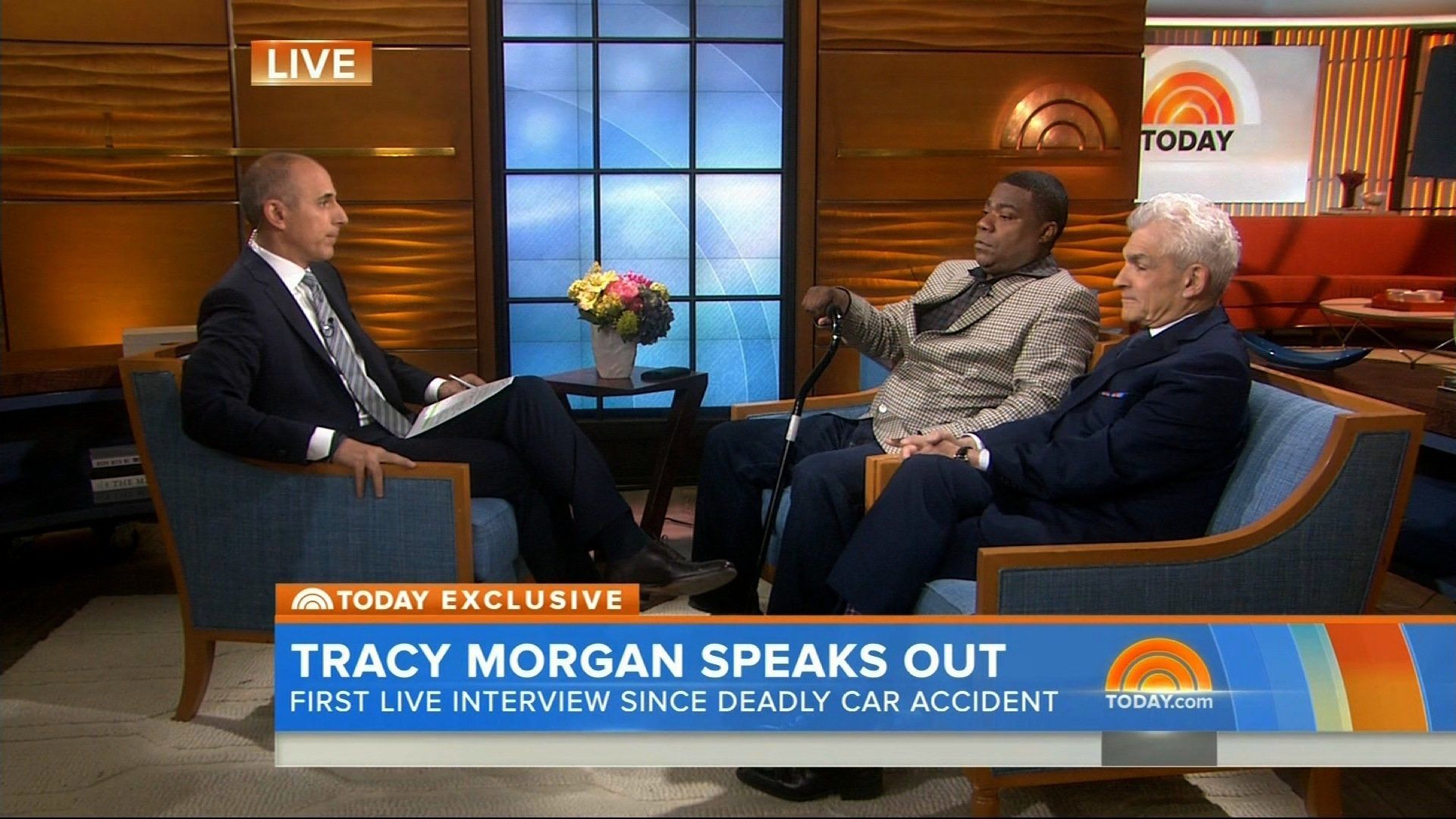 Tearful Tracy Morgan thanks Walmart after accident during 'Today Show ...