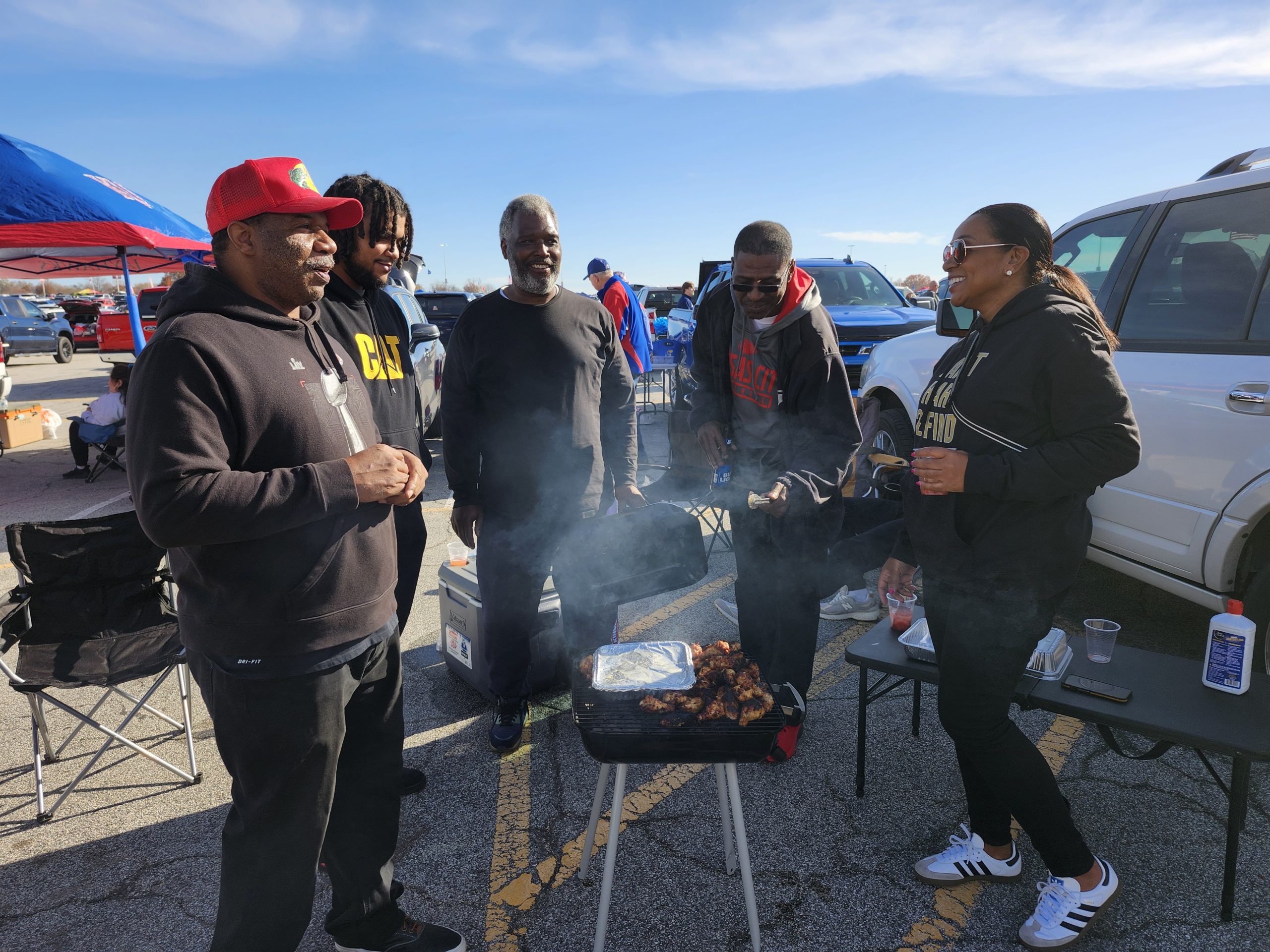 Black Colorado Buffaloes fans were out in force tailgating before the ...