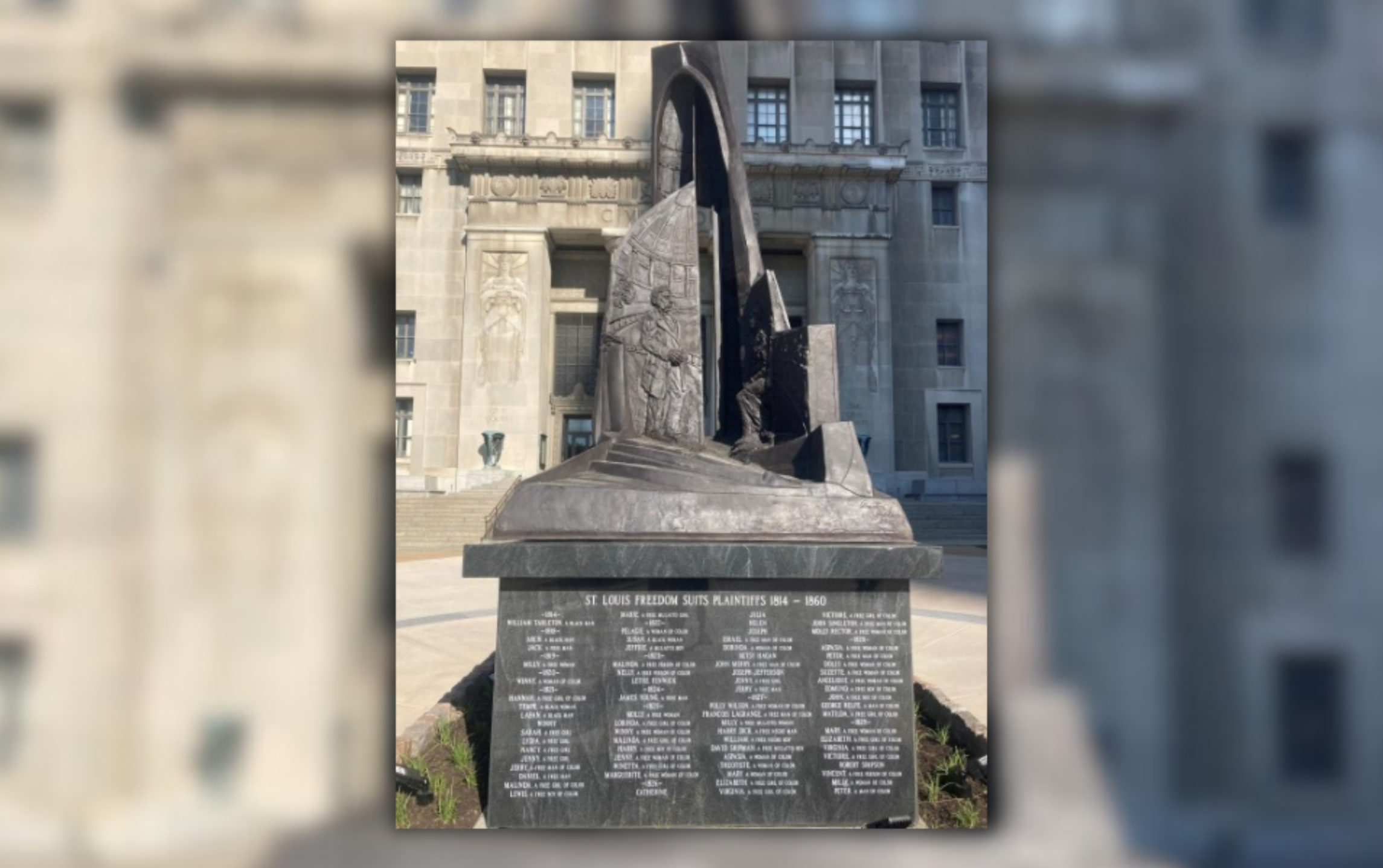 Freedom Suits statue added to Underground Railroad program - St. Louis ...